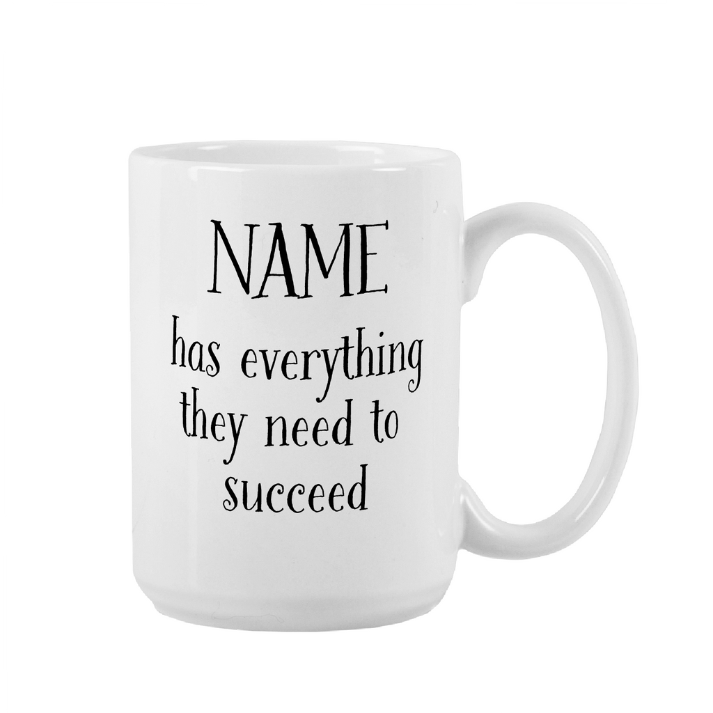 Everything to Succeed Ceramic Mug 15 oz – Things Engraved