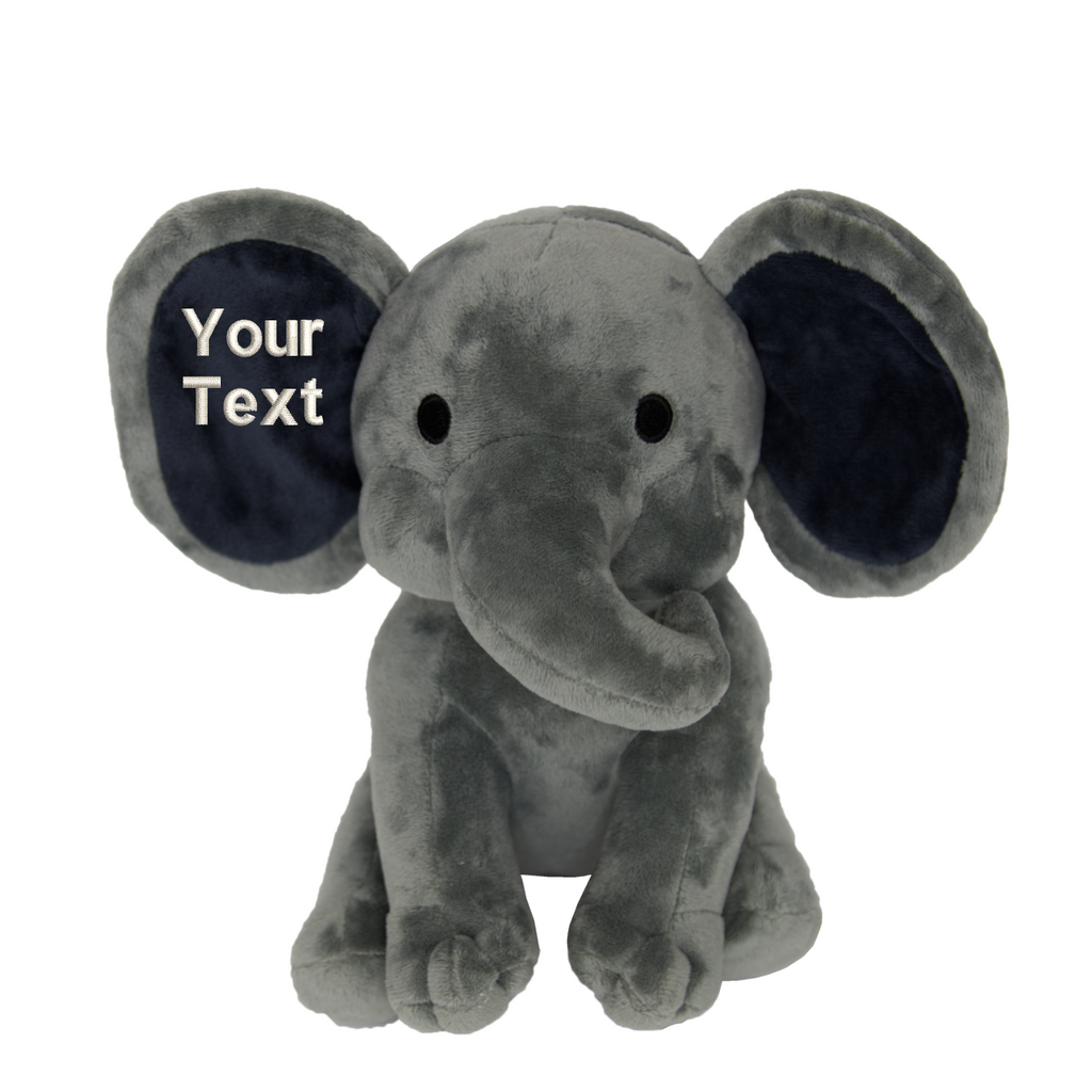 Custom Embroidered Stuffed Elephant – Things Engraved