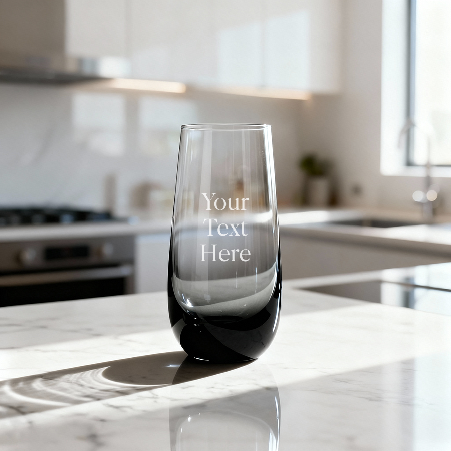 Personalized Engraved Highball Glass – Onyx Crystal Highball Glass ...